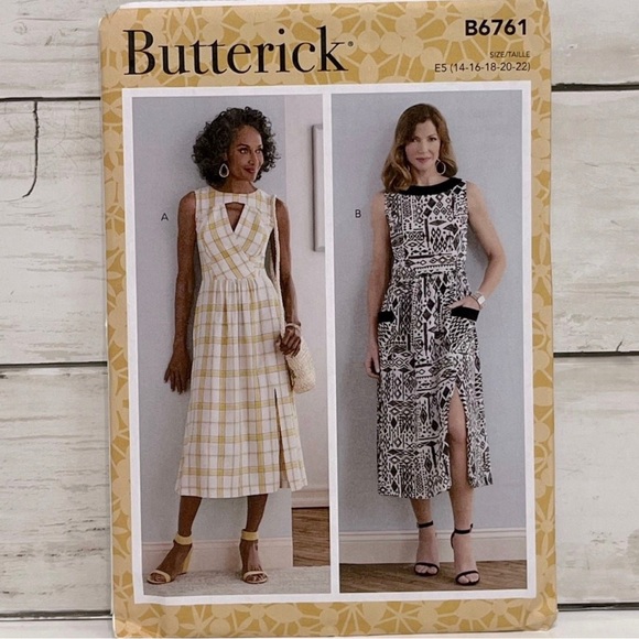 butterick | Dresses | 5 For 25 Butterick B676 Sewing Patterns Plus Size ...